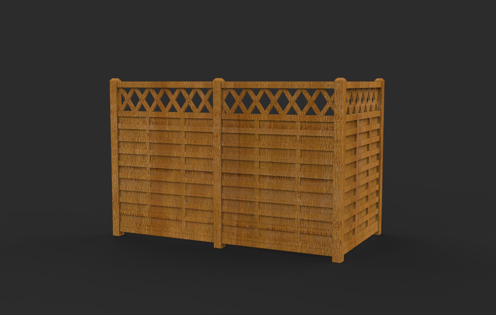 3D Modular Wooden Fance 3D Model - TurboSquid 2347408