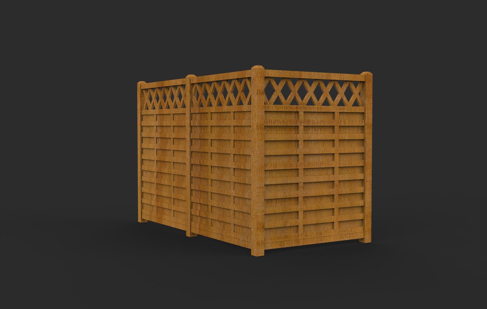 3D Modular Wooden Fance 3D Model - TurboSquid 2347408