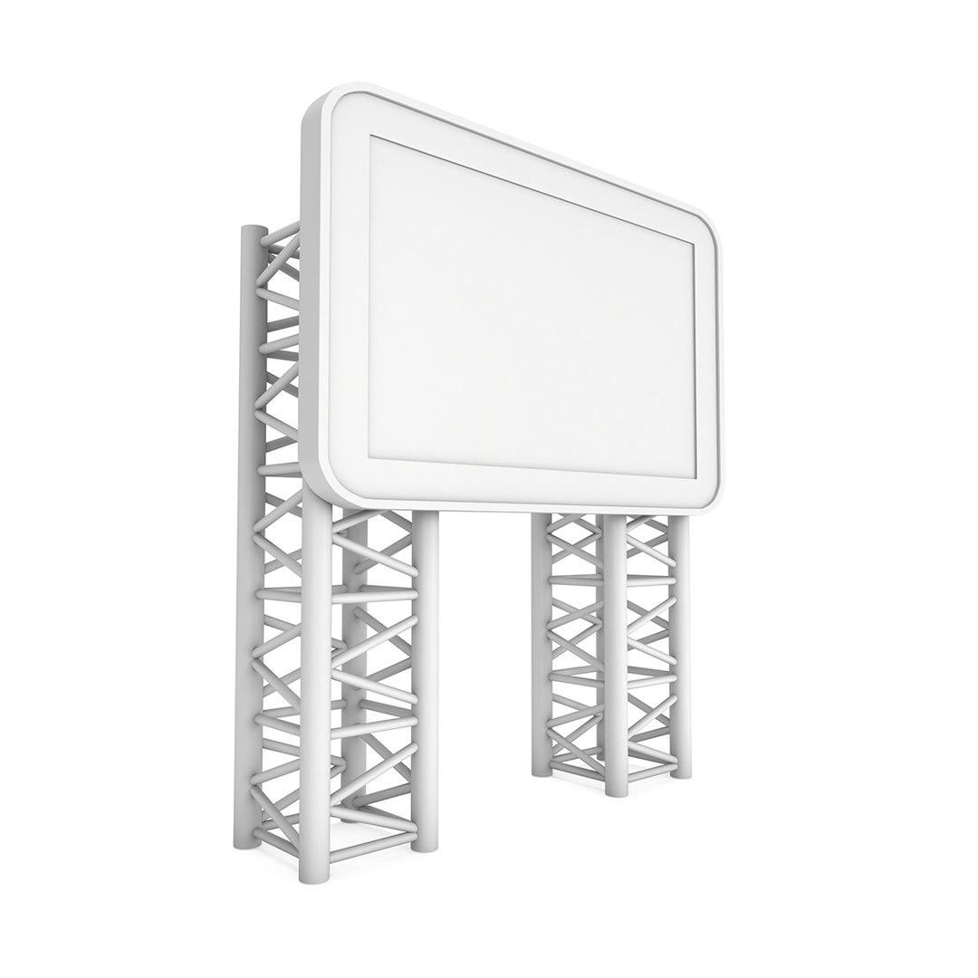 3D Lcd Screen Stand Blank Model - TurboSquid 1465584