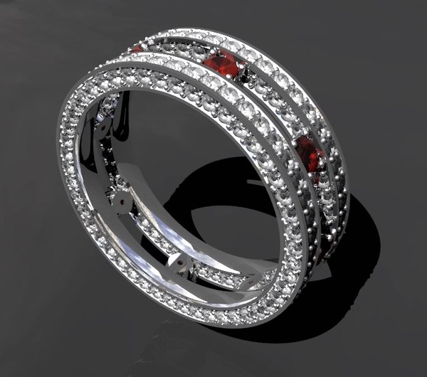 Double ring diamond 3D model - TurboSquid 1155589