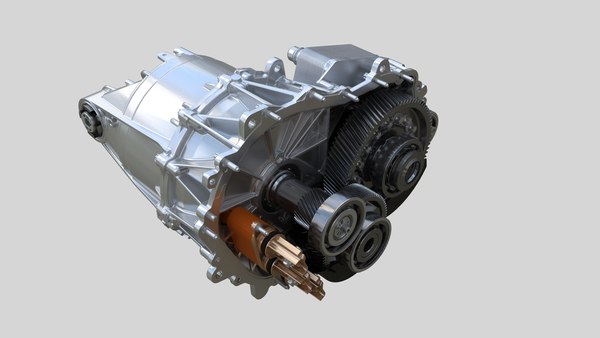 3D Electric Motor engine for Cars with section-ANIMATED model ...