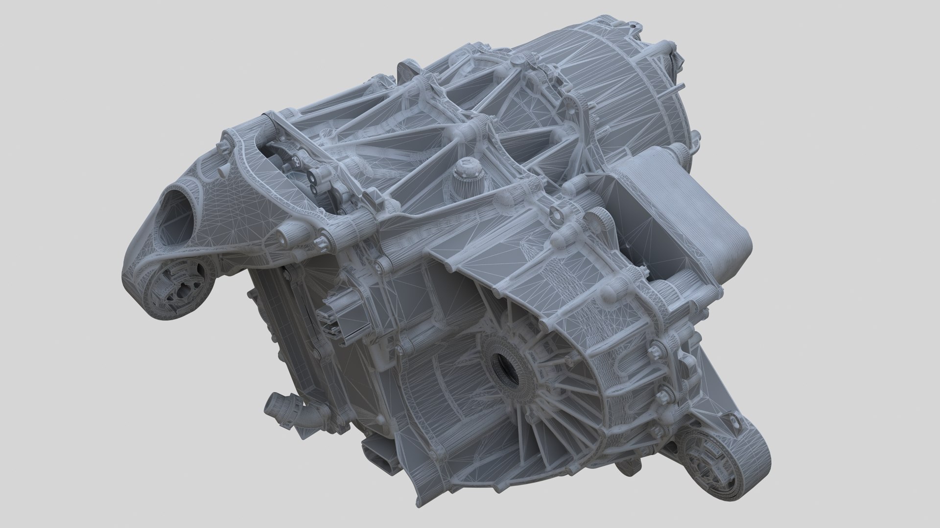 3D Electric Motor Engine For Cars With Section-ANIMATED Model ...