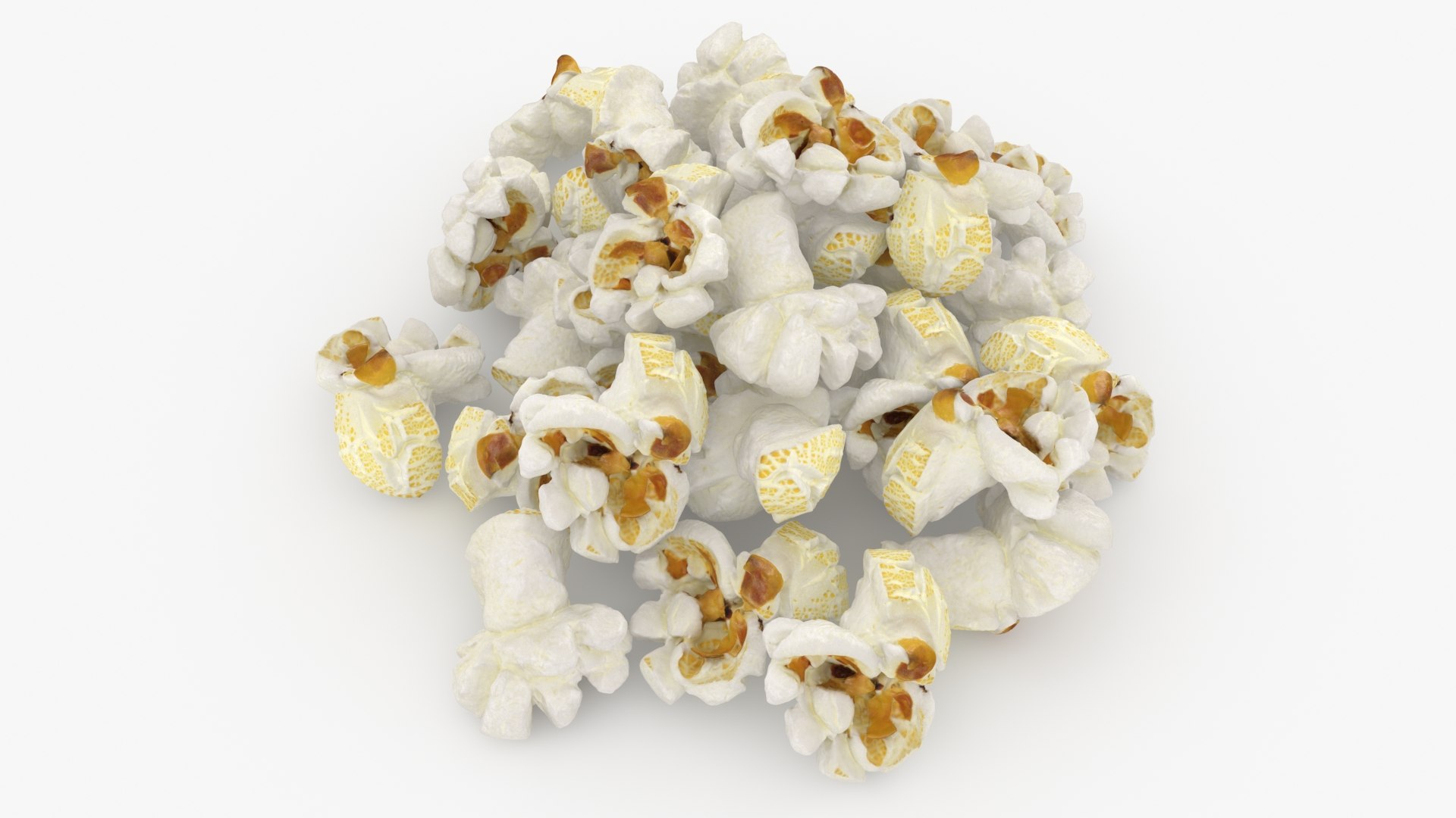 Popcorn 02 Pile 3D Model - TurboSquid 2260269