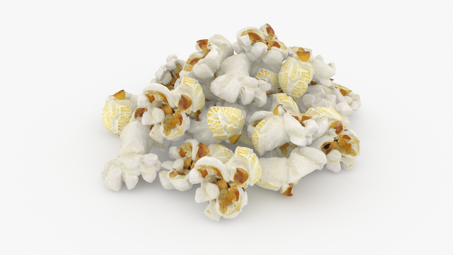Popcorn 02 Pile 3D Model - TurboSquid 2260269