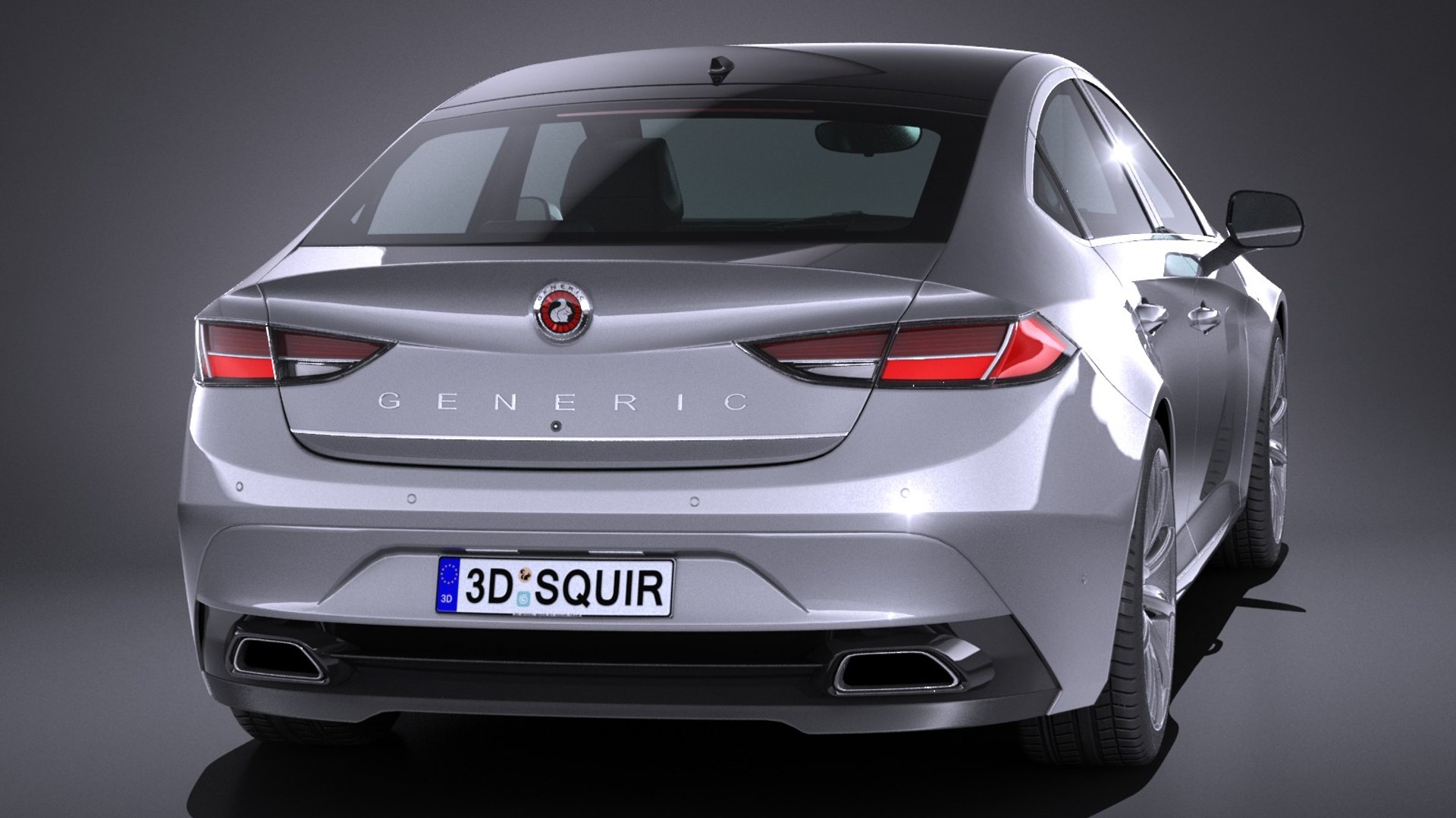 Generic sedan 2017 model - TurboSquid 1153656