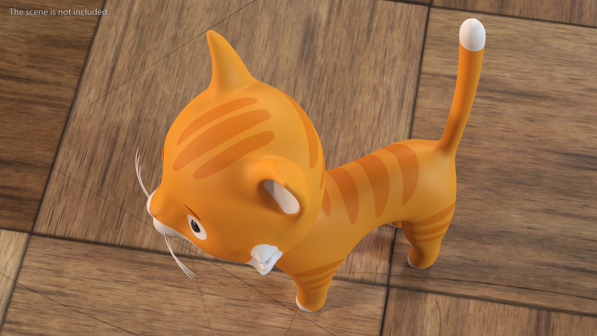 Small and Funny Cartoon Cat model - TurboSquid 1956124