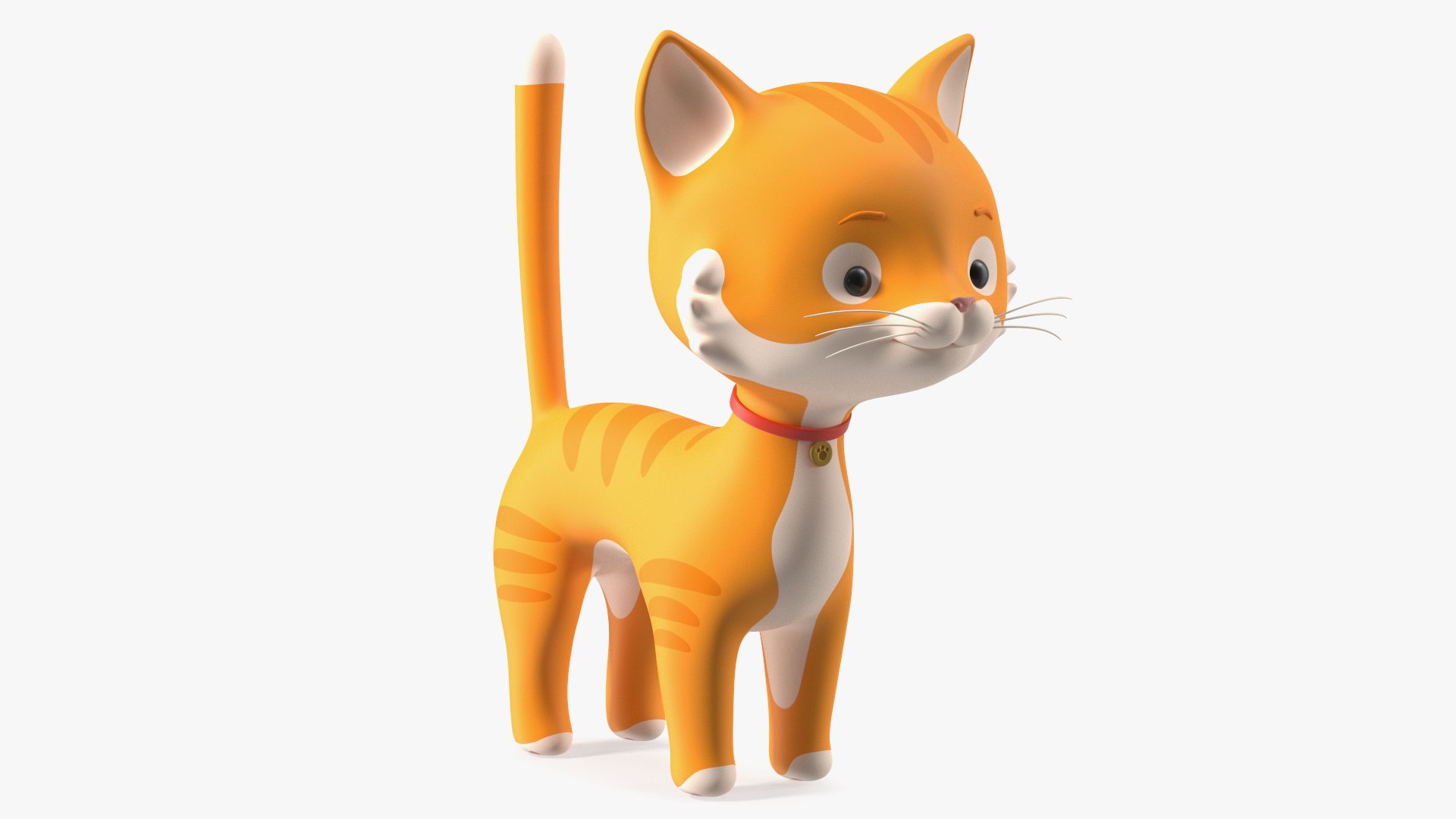 Small and Funny Cartoon Cat model - TurboSquid 1956124