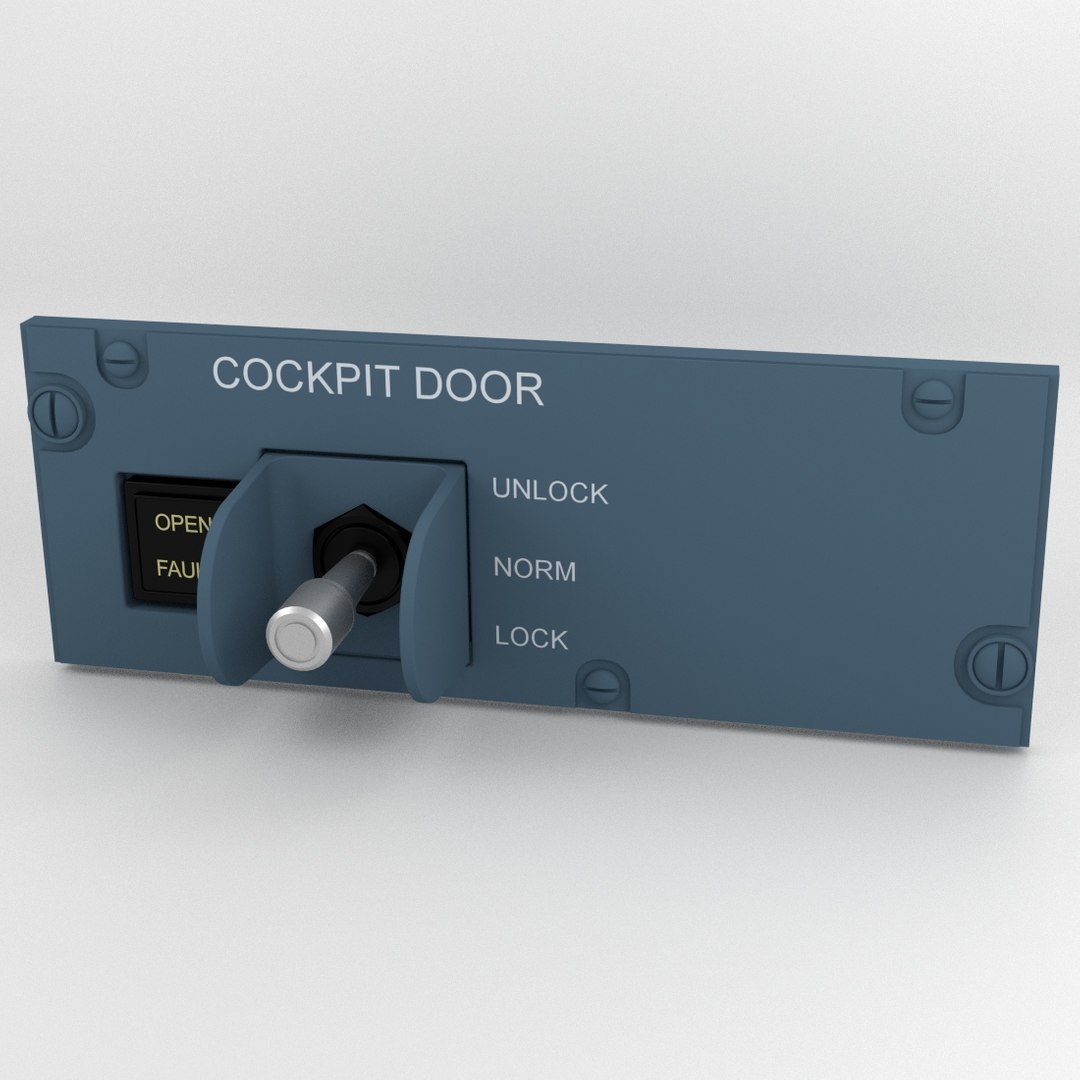 Cockpit Door Control Panel 3ds