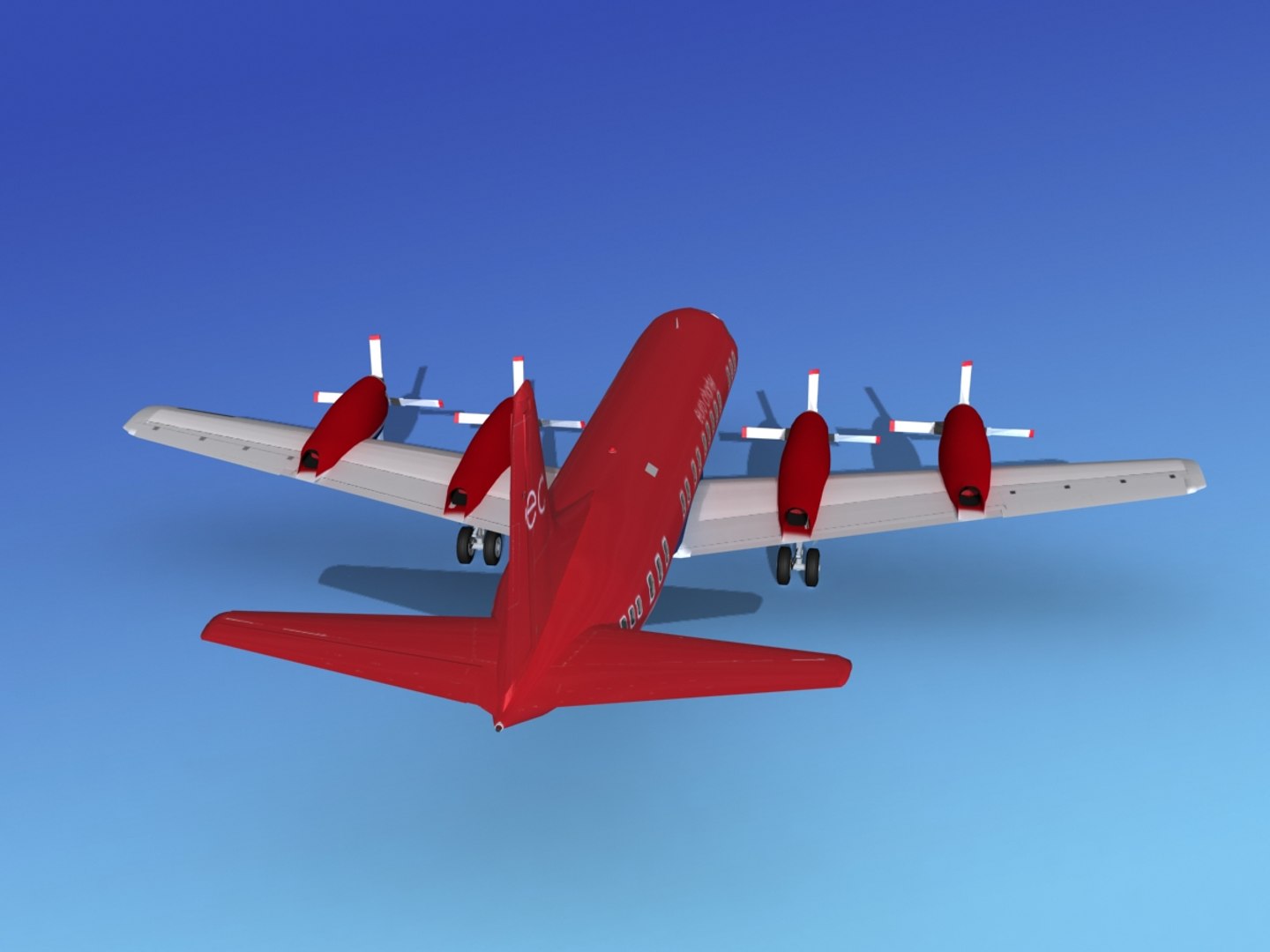 Propellers Electra Lockheed Charter 3d Max