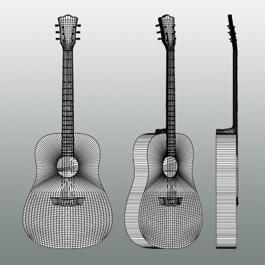 3d Acoustic Guitar