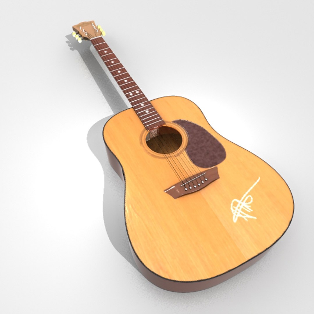3d Acoustic Guitar