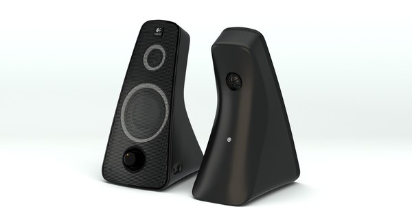 3d logitech speaker z520 model
