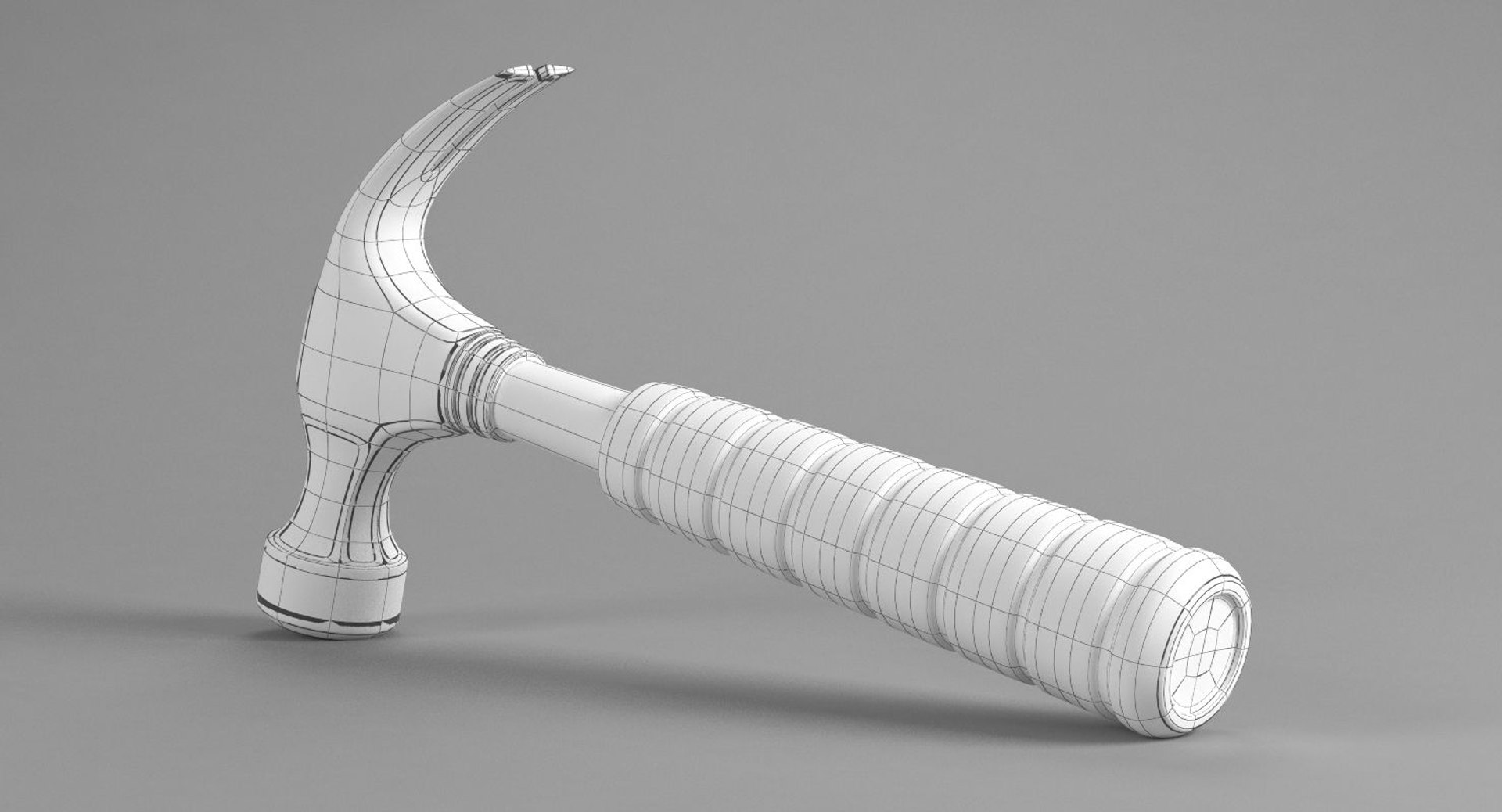 3d Hammer Realistic Metal Model