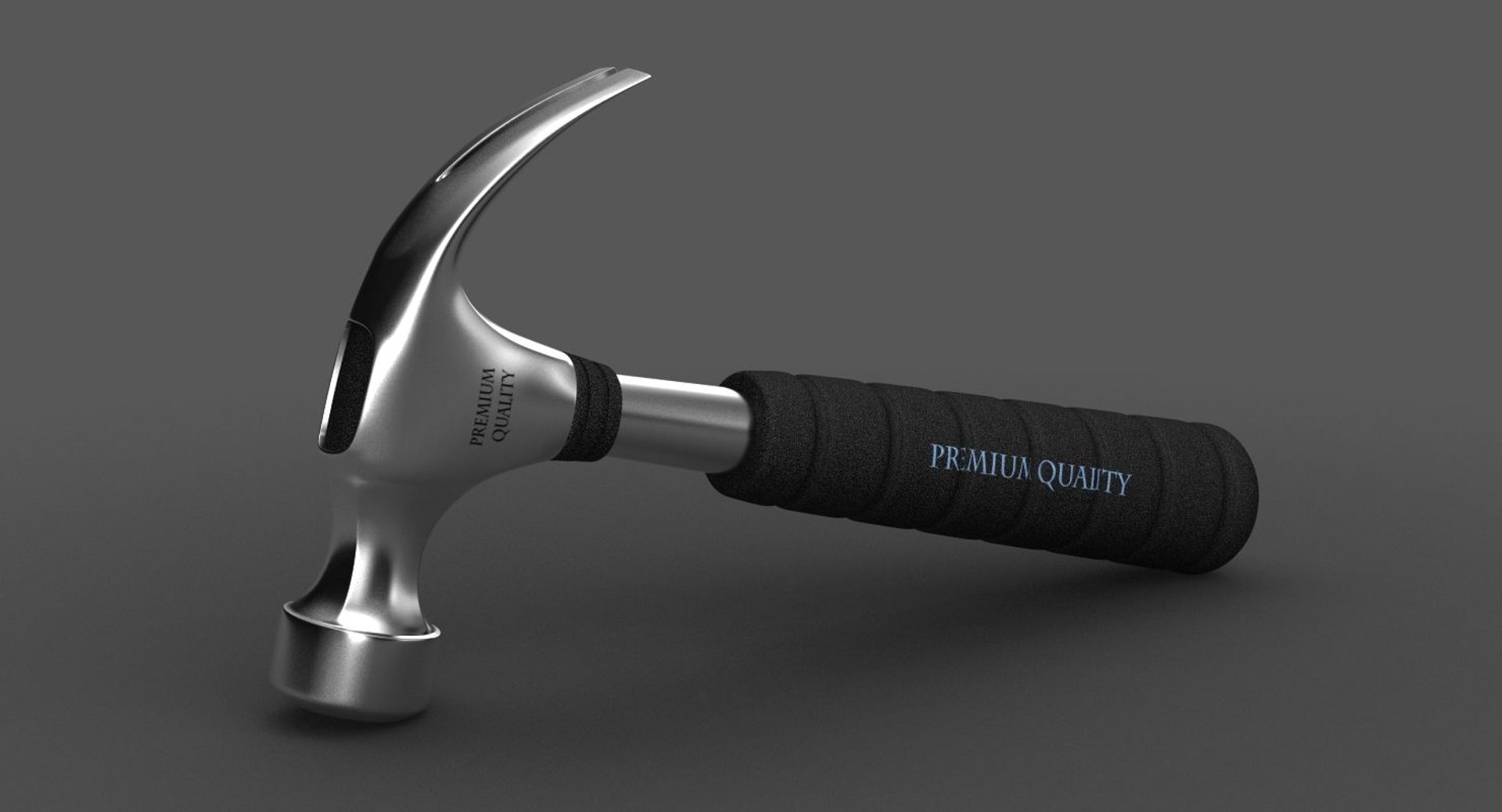 3d Hammer Realistic Metal Model