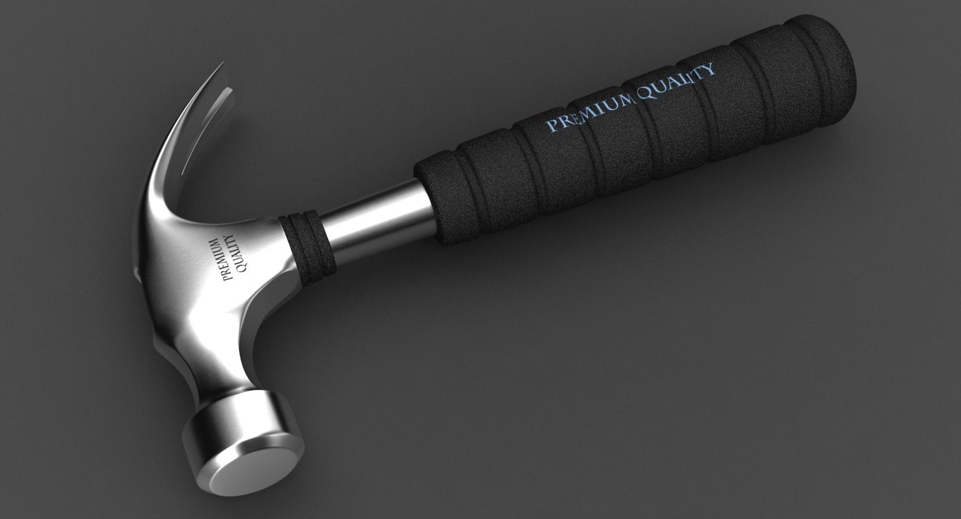 3d Hammer Realistic Metal Model