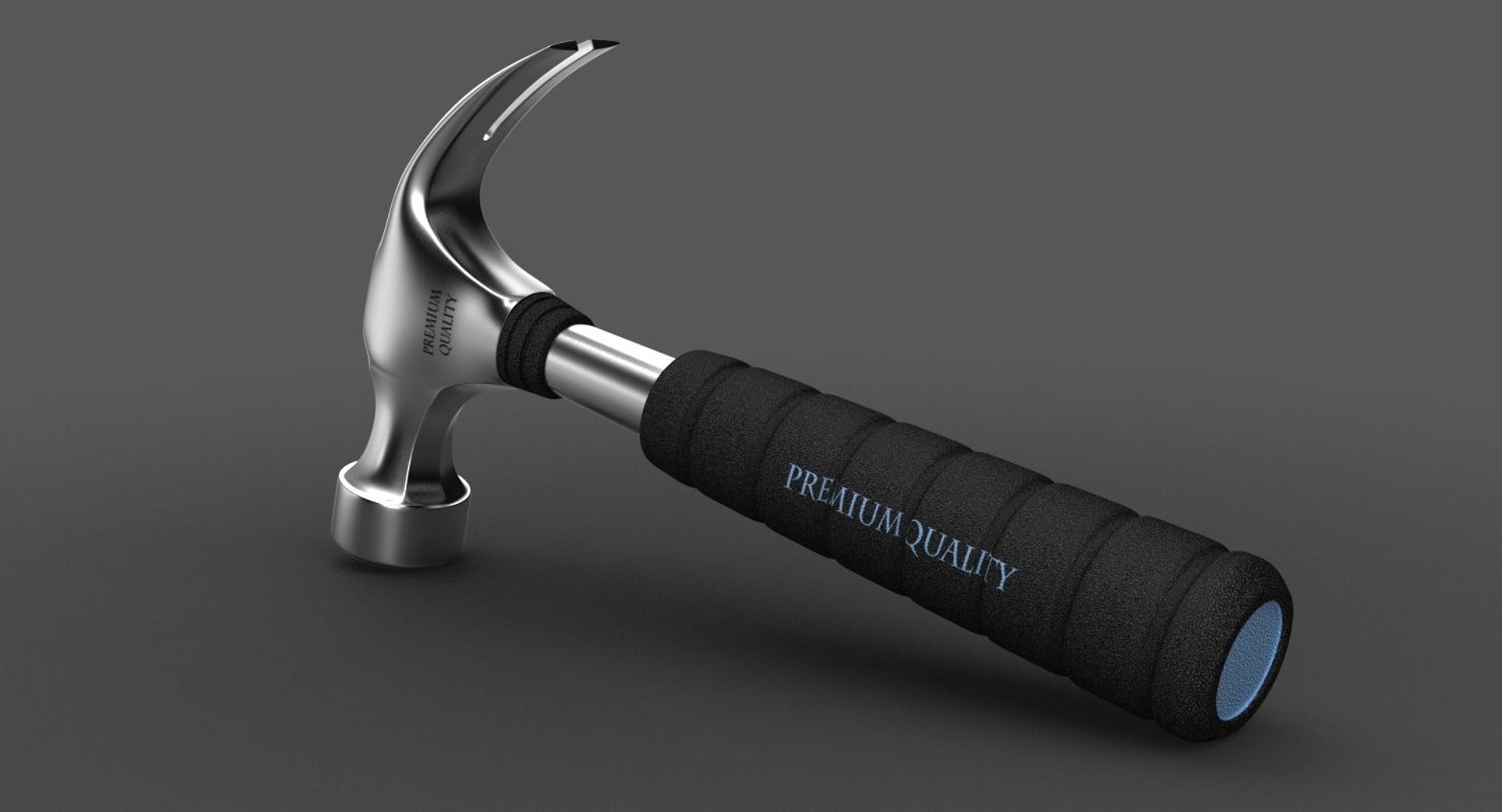 3d Hammer Realistic Metal Model