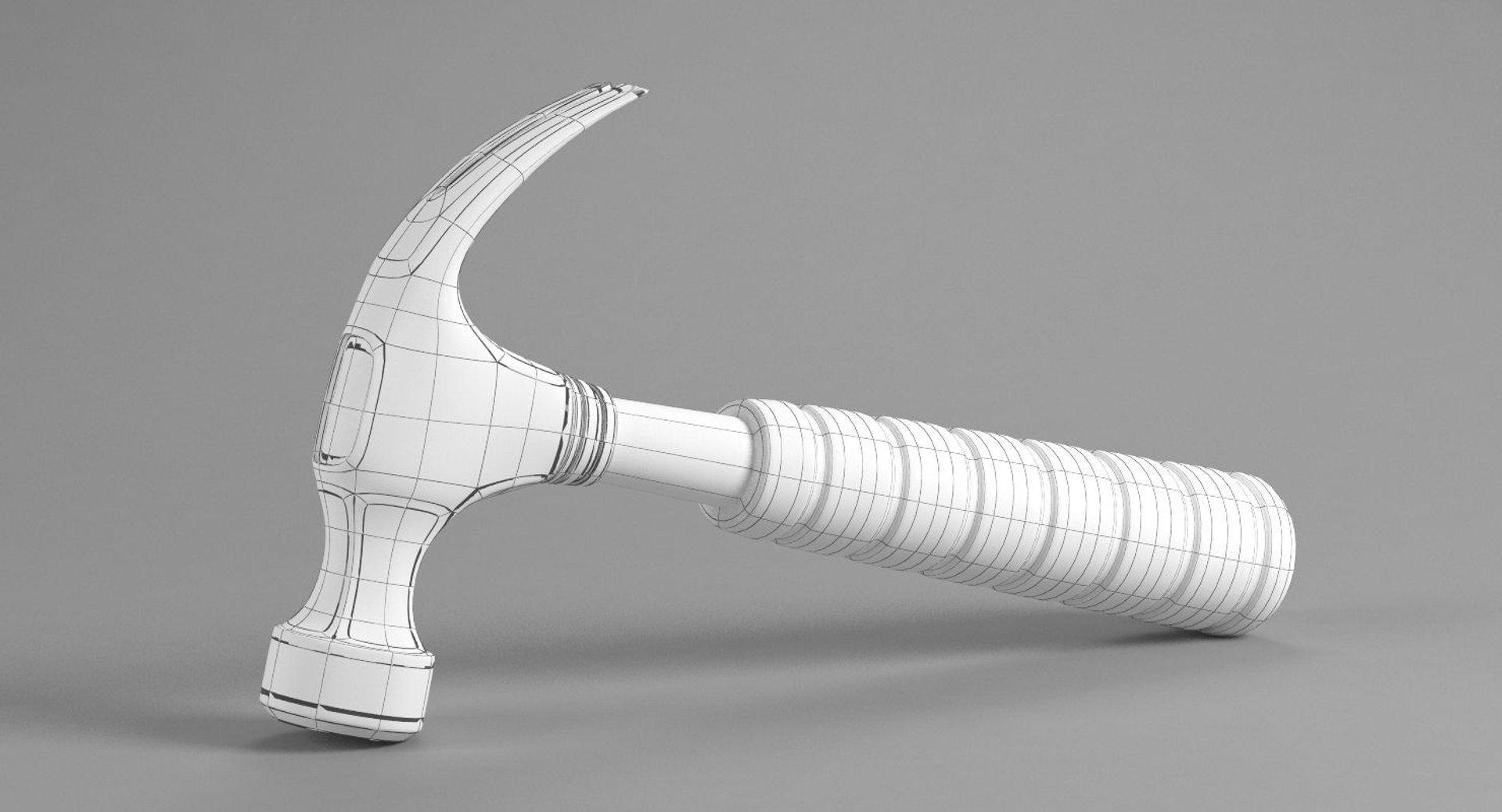 3d Hammer Realistic Metal Model