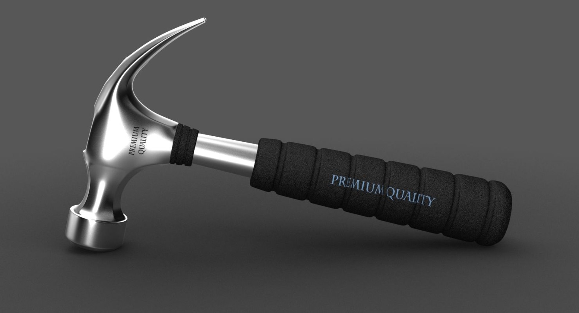 3d Hammer Realistic Metal Model