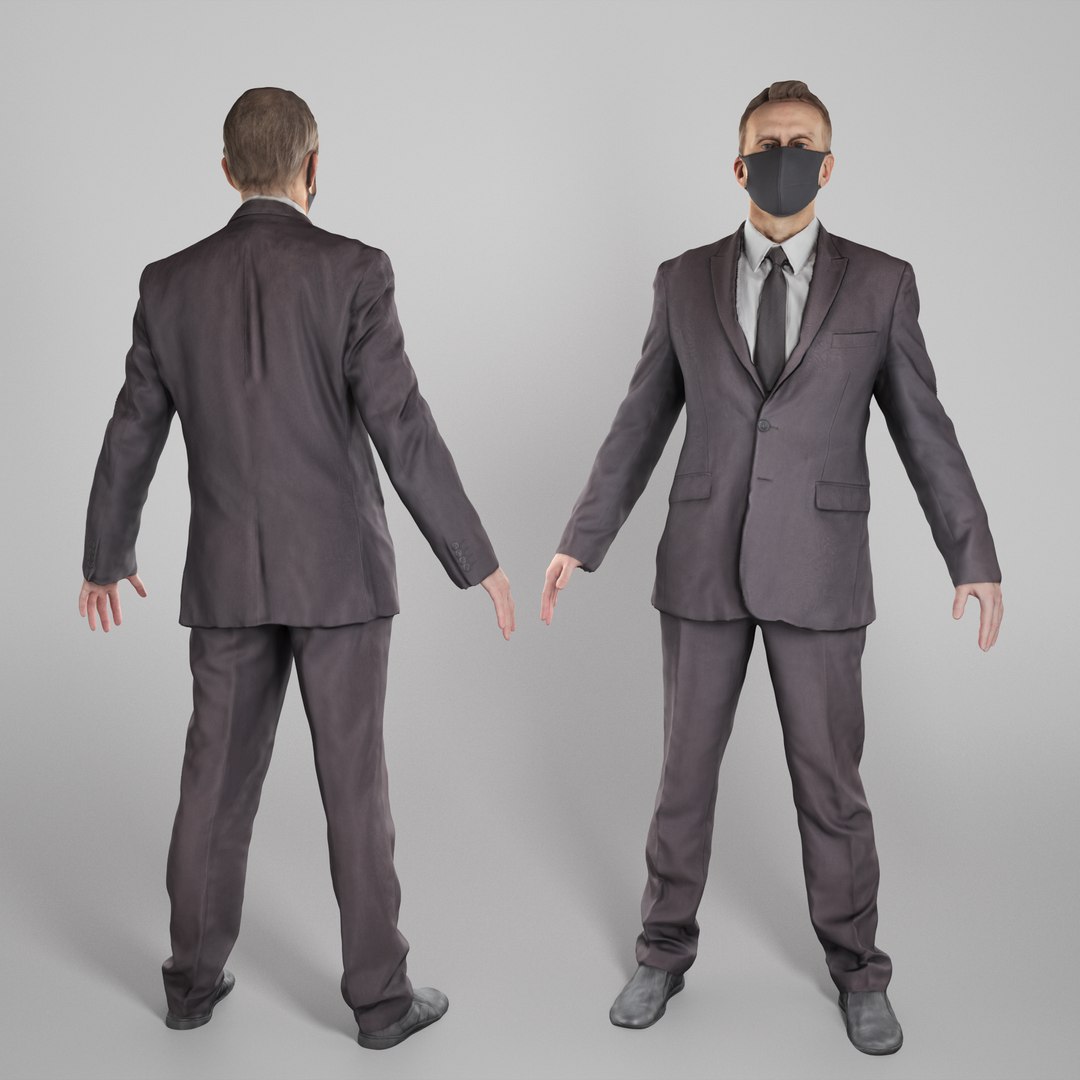 3D Photogrammetry Man A-pose Model - TurboSquid 1592109