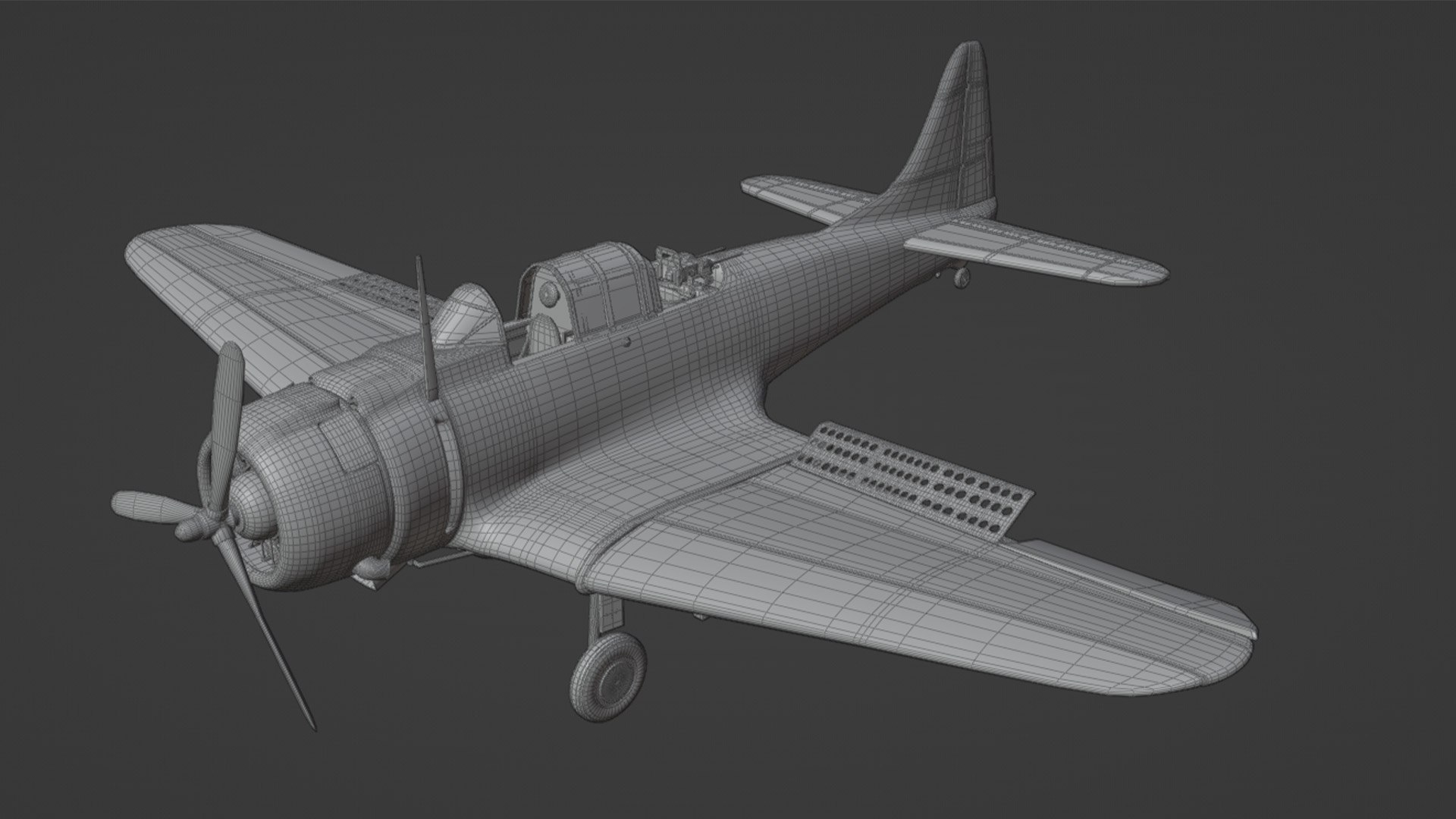 3D Model Douglas SBD Dauntless - US Ww2 Dive Bomber - TurboSquid 2387834