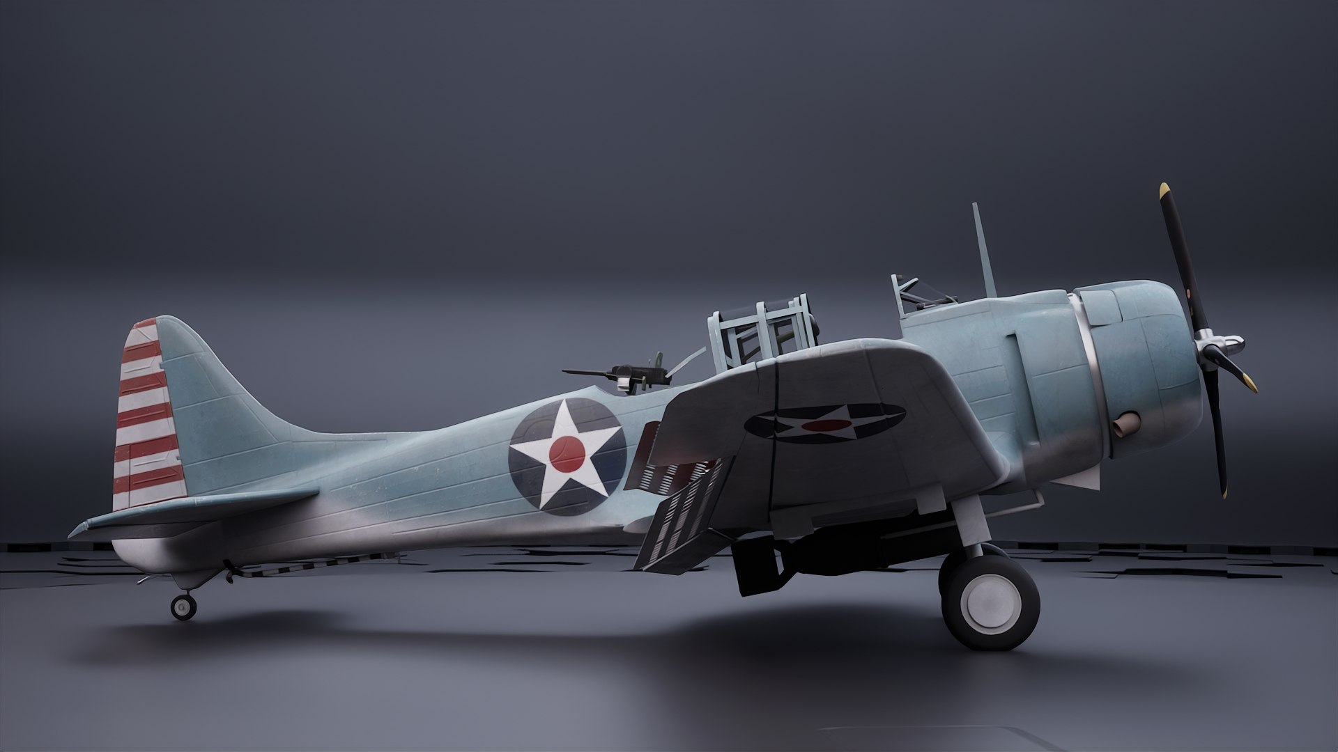 3D Model Douglas SBD Dauntless - US Ww2 Dive Bomber - TurboSquid 2387834