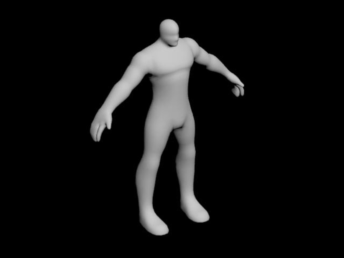 3d Max Untextured Man