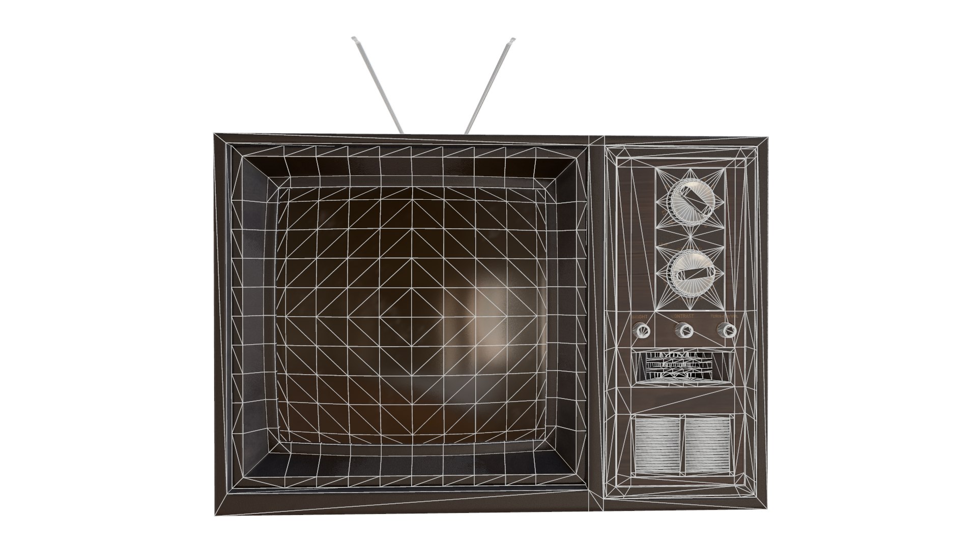 3D Model Old Tv - TurboSquid 1686075