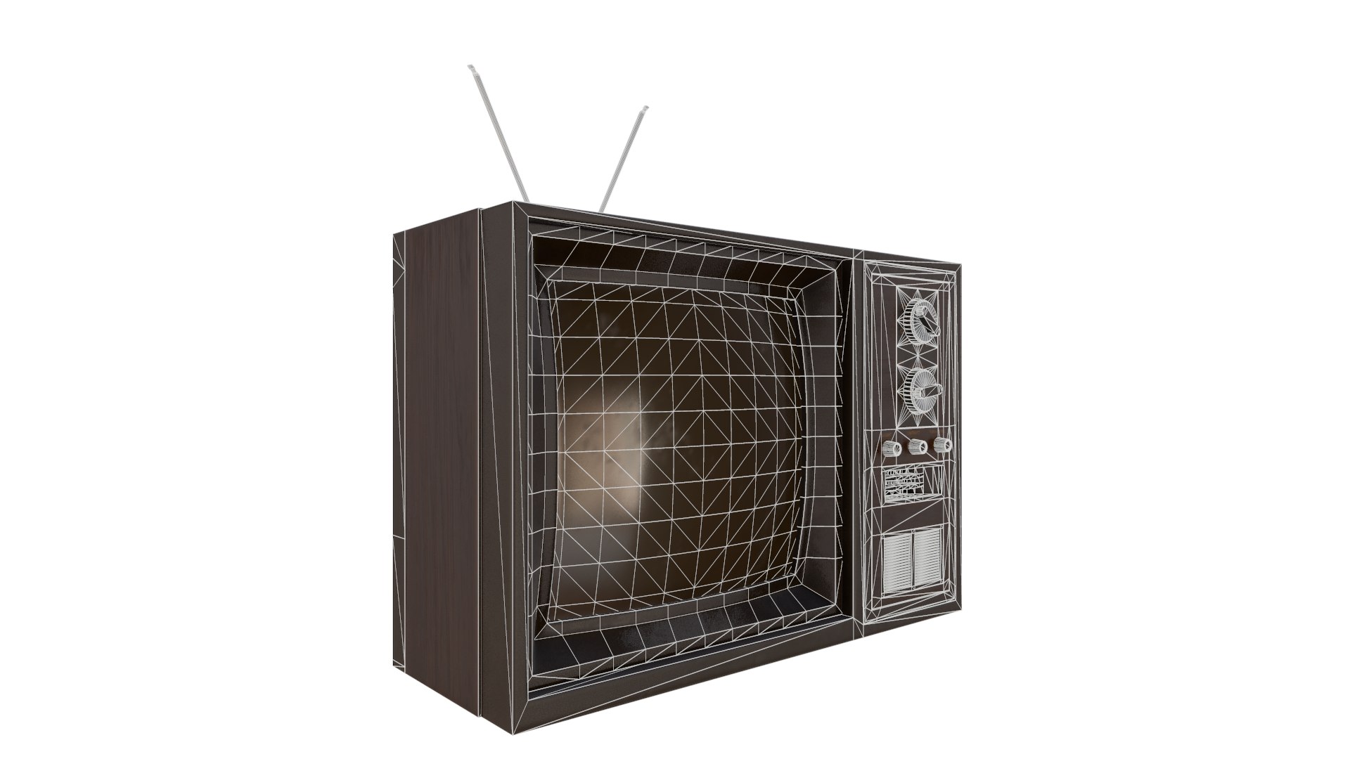 3D Model Old Tv - TurboSquid 1686075