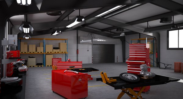 Mechanic Shop 3D Models for Download | TurboSquid