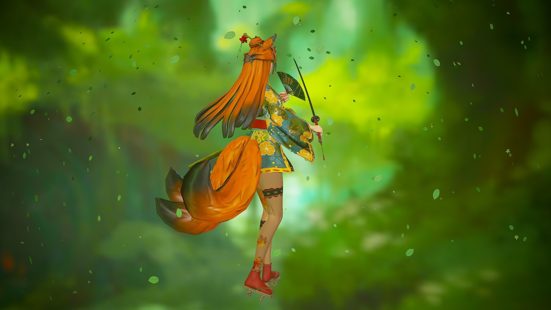 Stylized Forest Kitsune 3D model - TurboSquid 1727859