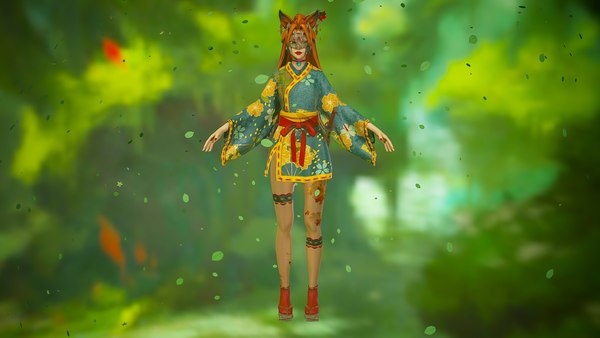 Stylized Forest Kitsune 3D model - TurboSquid 1727859