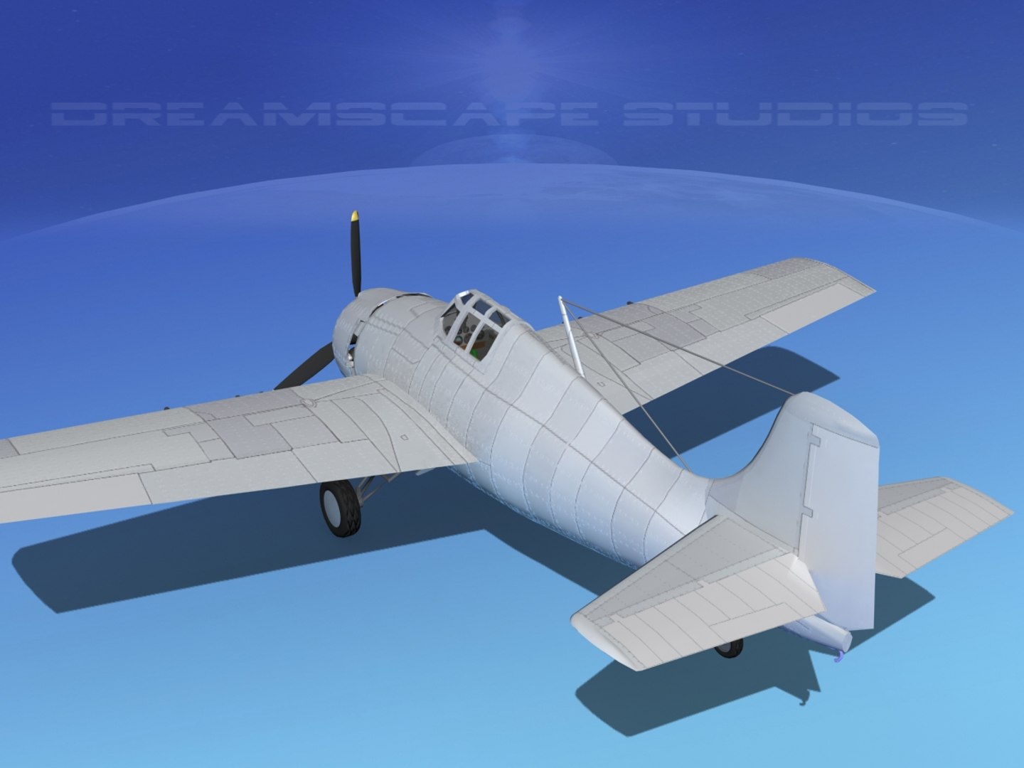 Grumman F4f F4f-3 3d 3ds