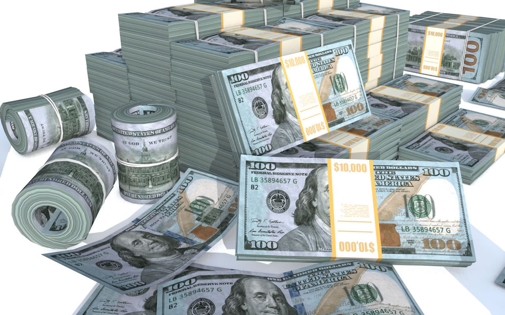 3D American Dollar Money - TurboSquid 1510856