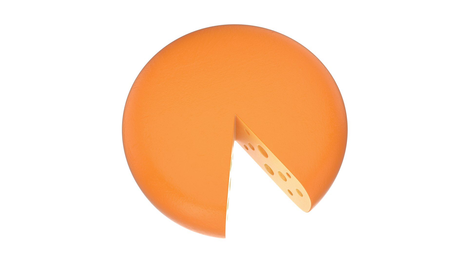 Cheese slice wheel 3D - TurboSquid 1655217