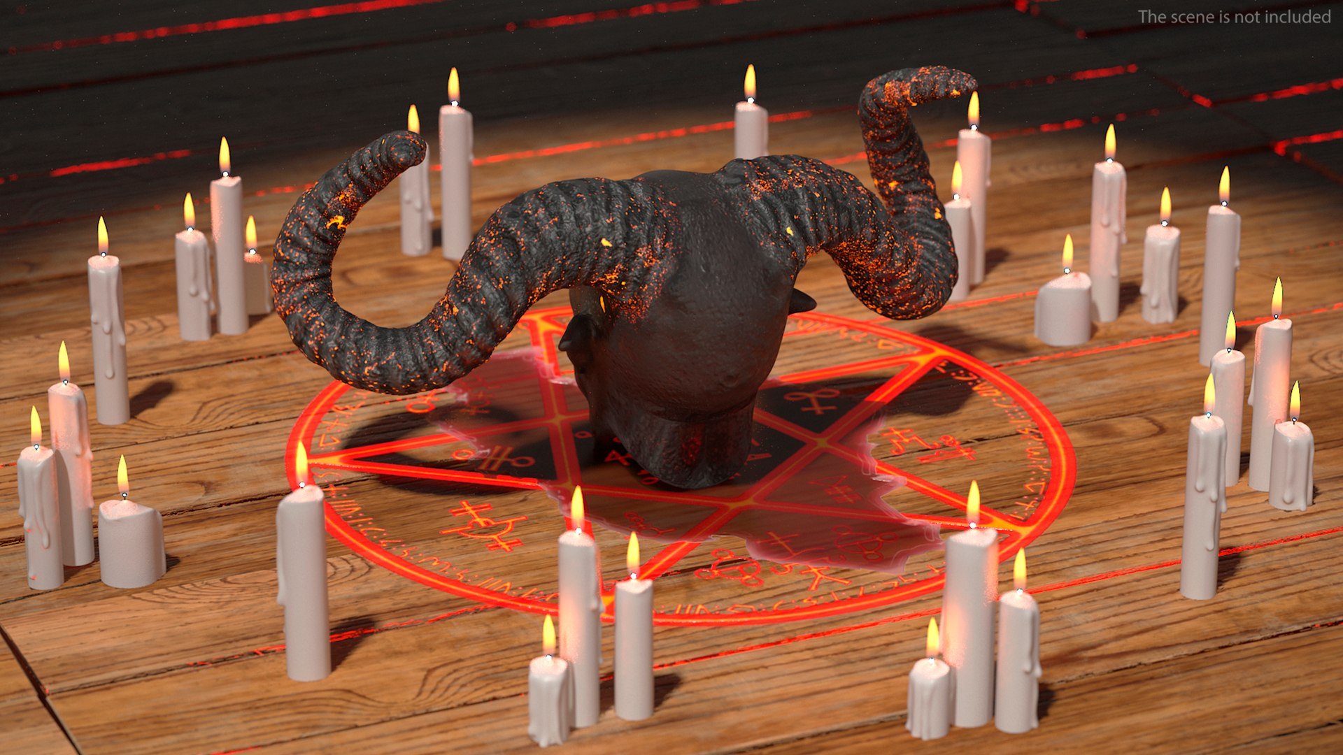 3D Demon Head With Horns - TurboSquid 1942263