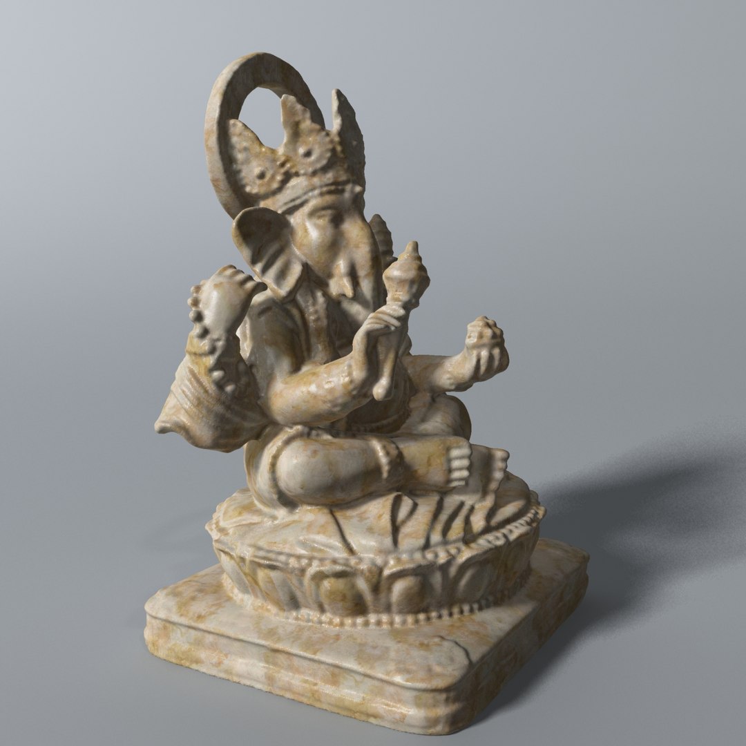 3d model ganesha statue