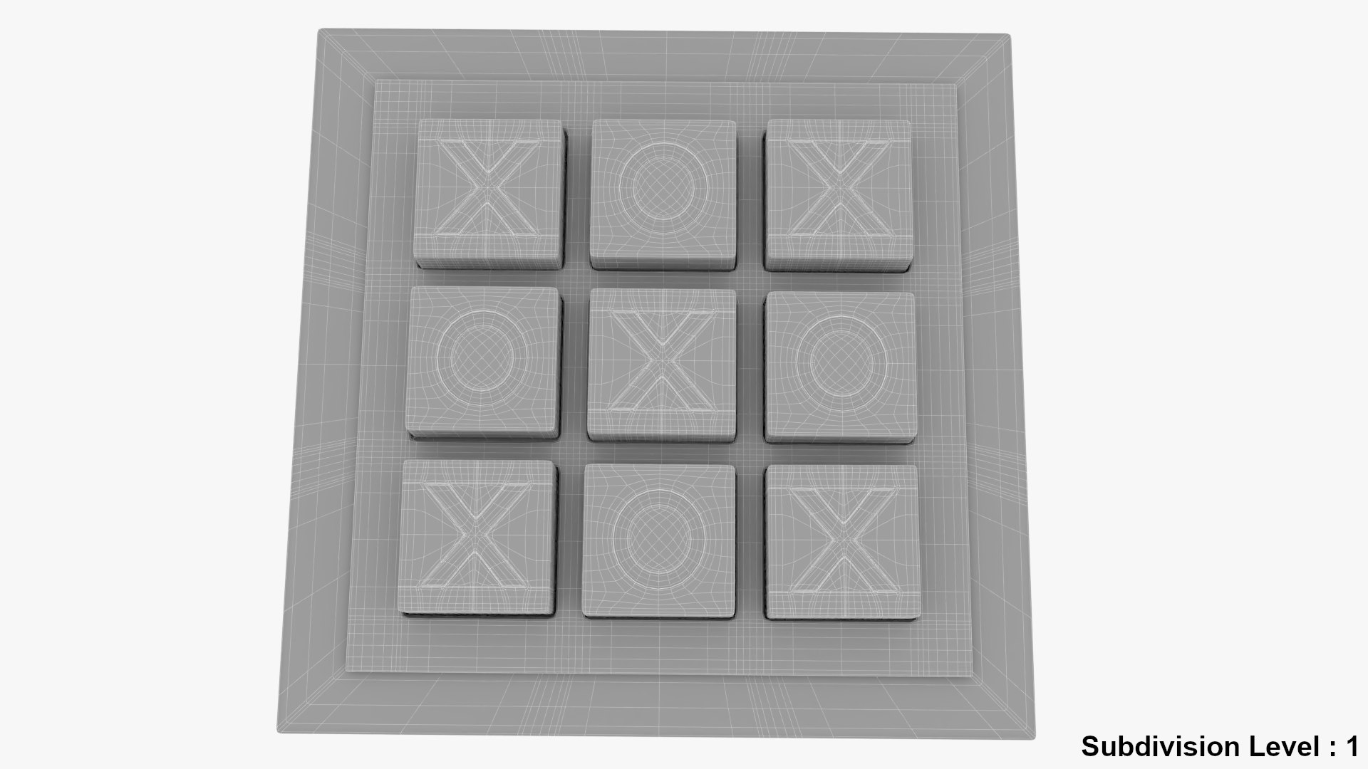 3D Tic Tac Toe - TurboSquid 1533207