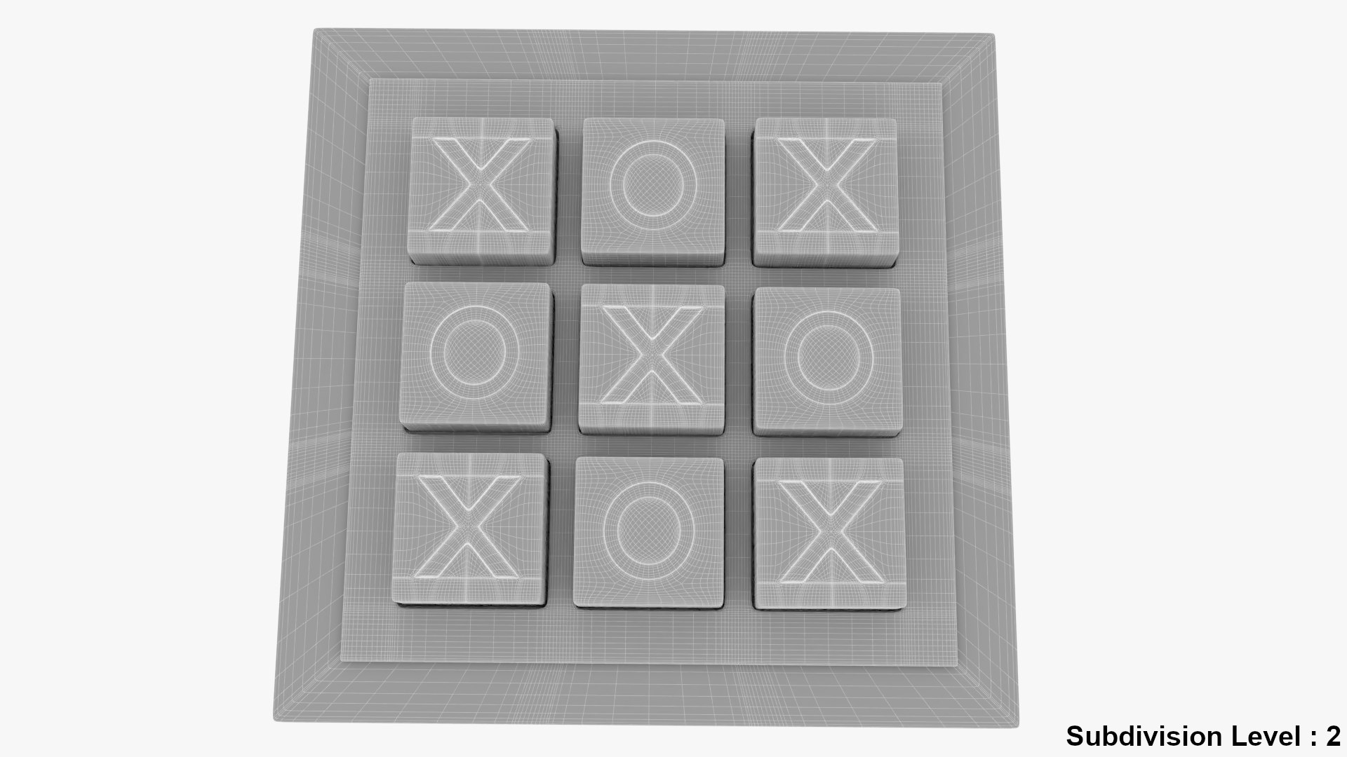 3D Tic Tac Toe - TurboSquid 1533207