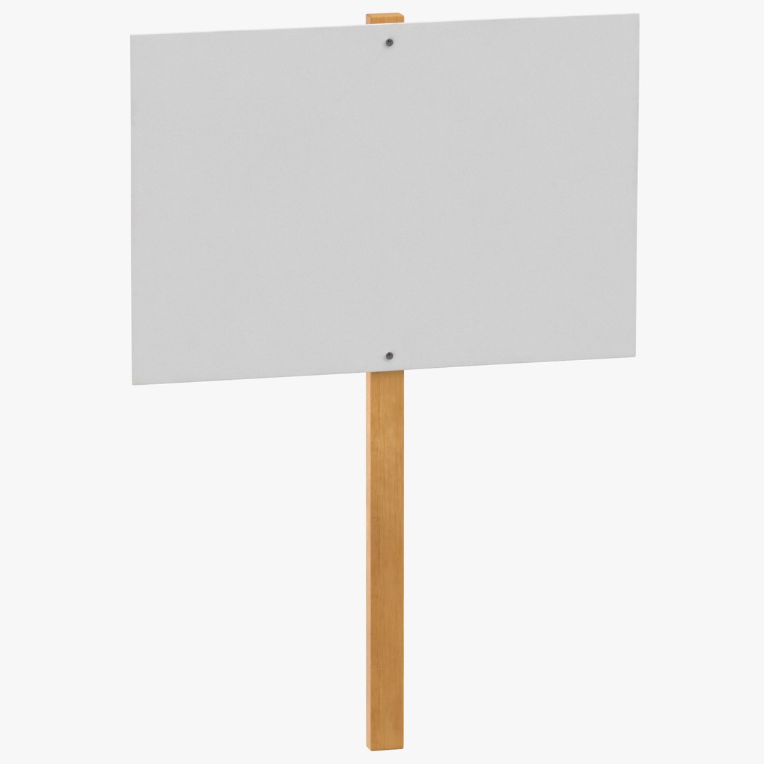 3D Protest Signs - TurboSquid 1350002