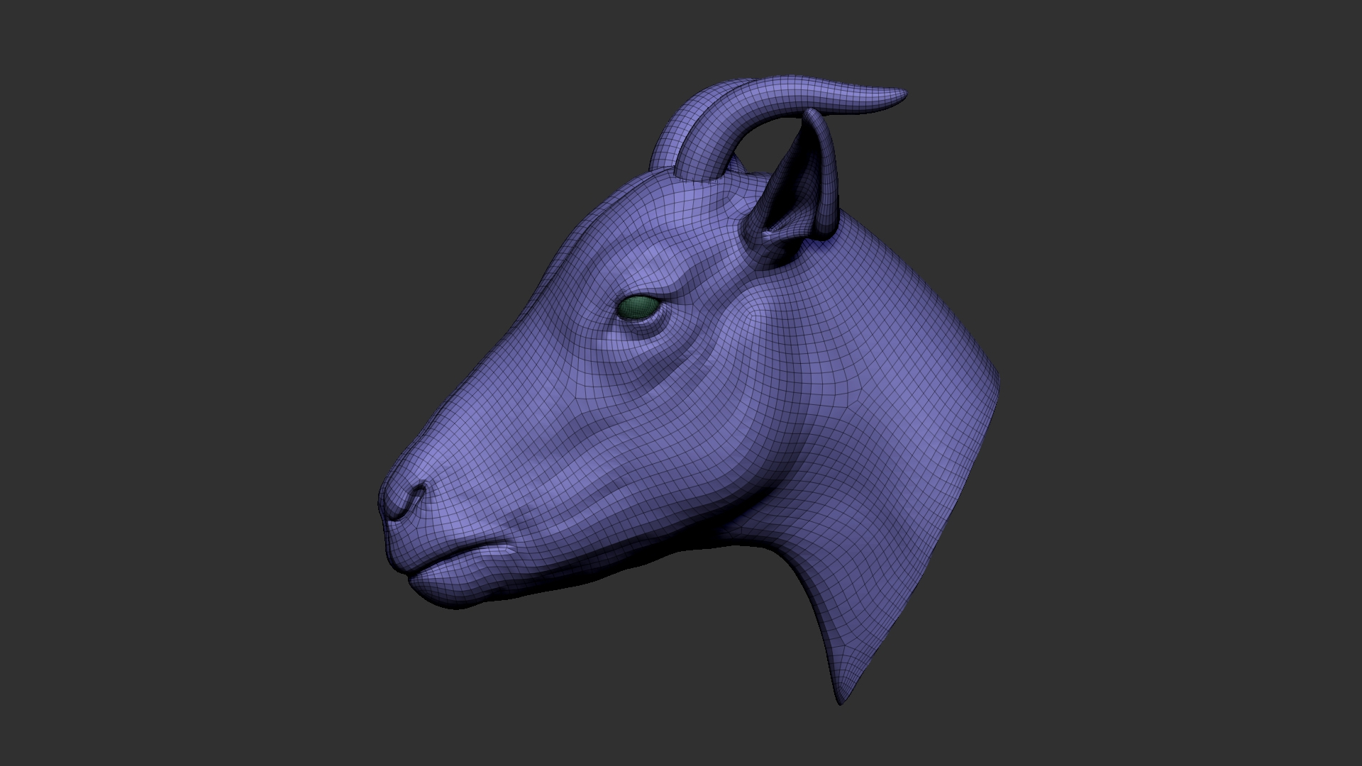 Goat head 3D model - TurboSquid 1680004