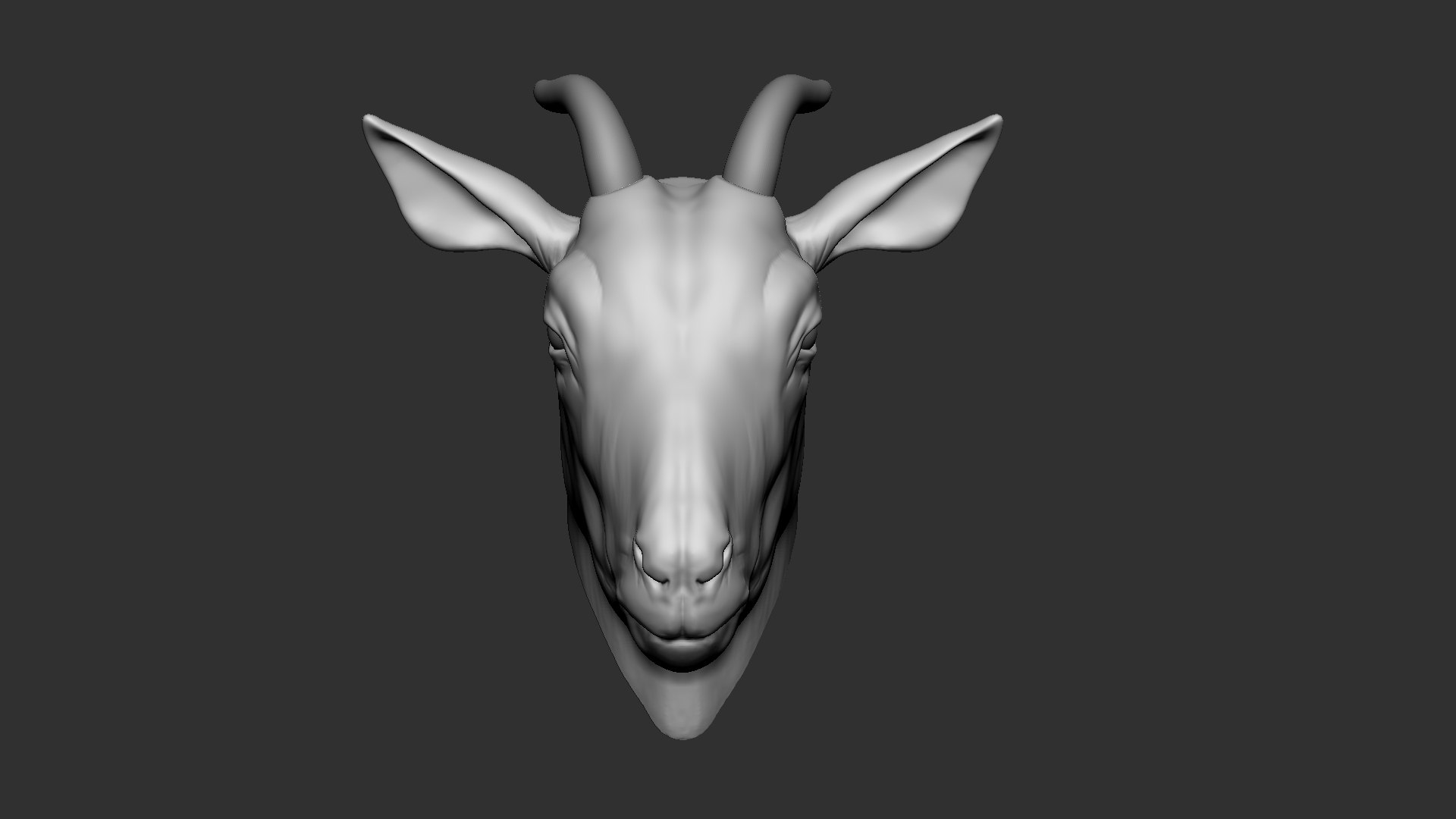 Goat Head 3D Model - TurboSquid 1680004