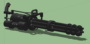 Free 3D Minigun Models - Available For Download On TurboSquid