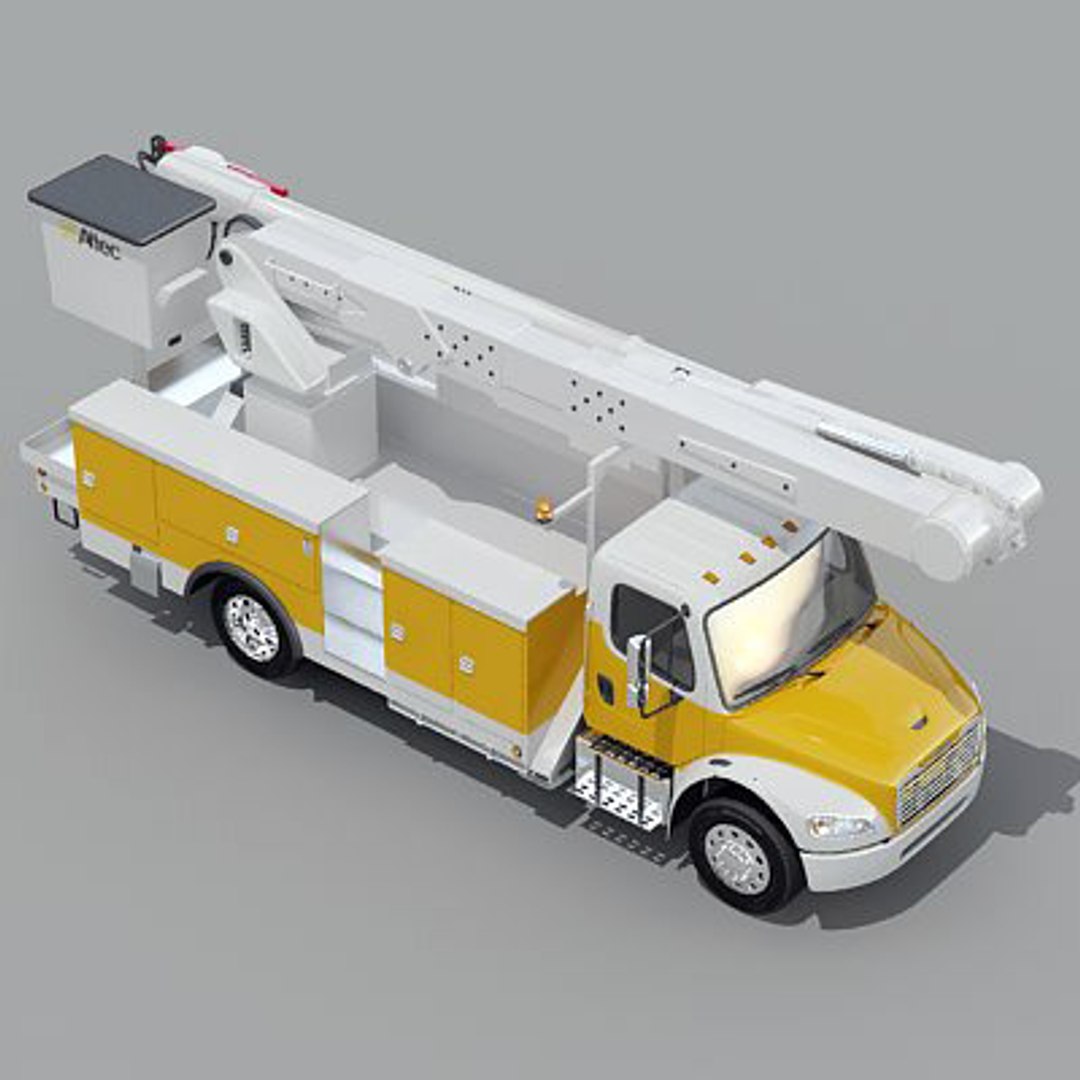 Utility Bucket Truck 3d Model