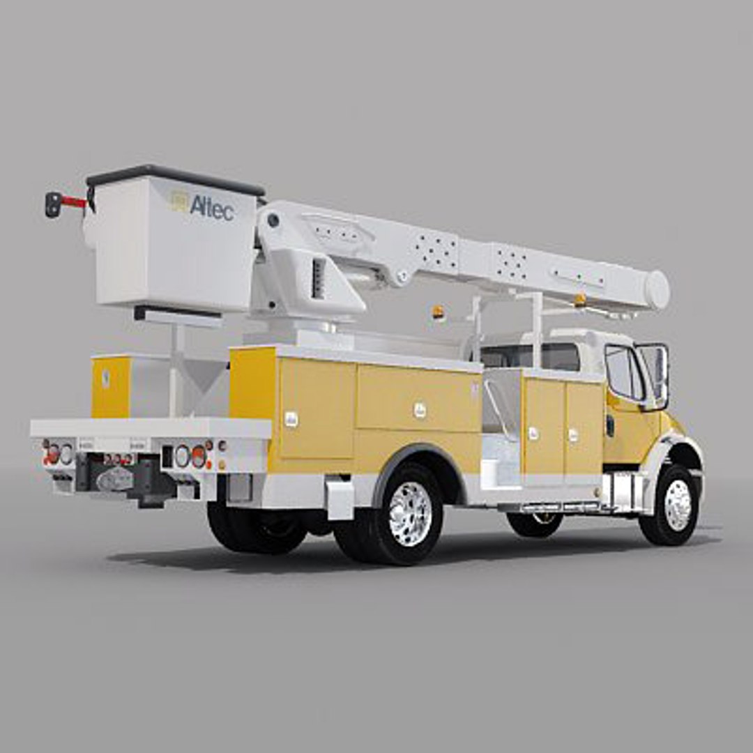 Utility Bucket Truck 3d Model