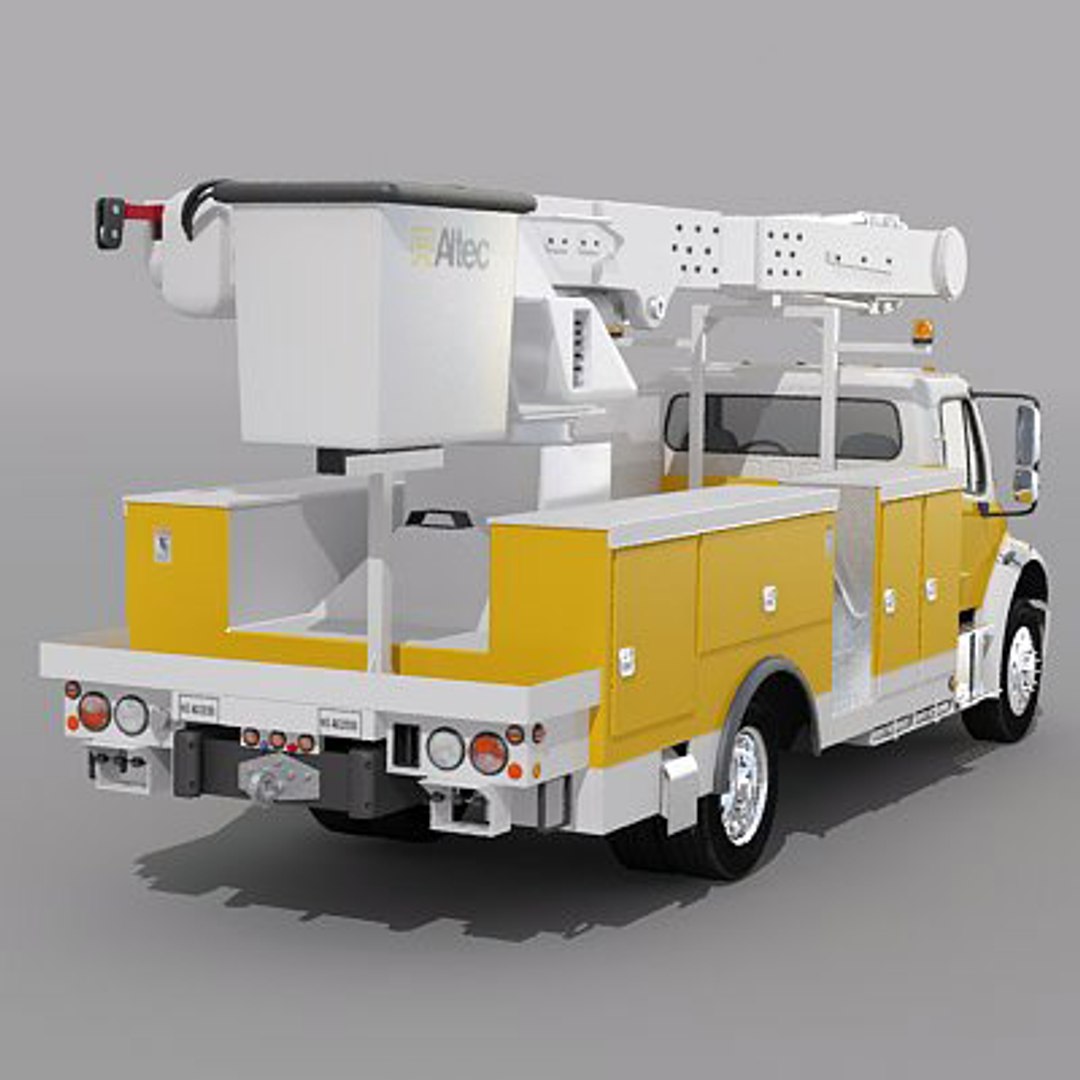 Utility Bucket Truck 3d Model