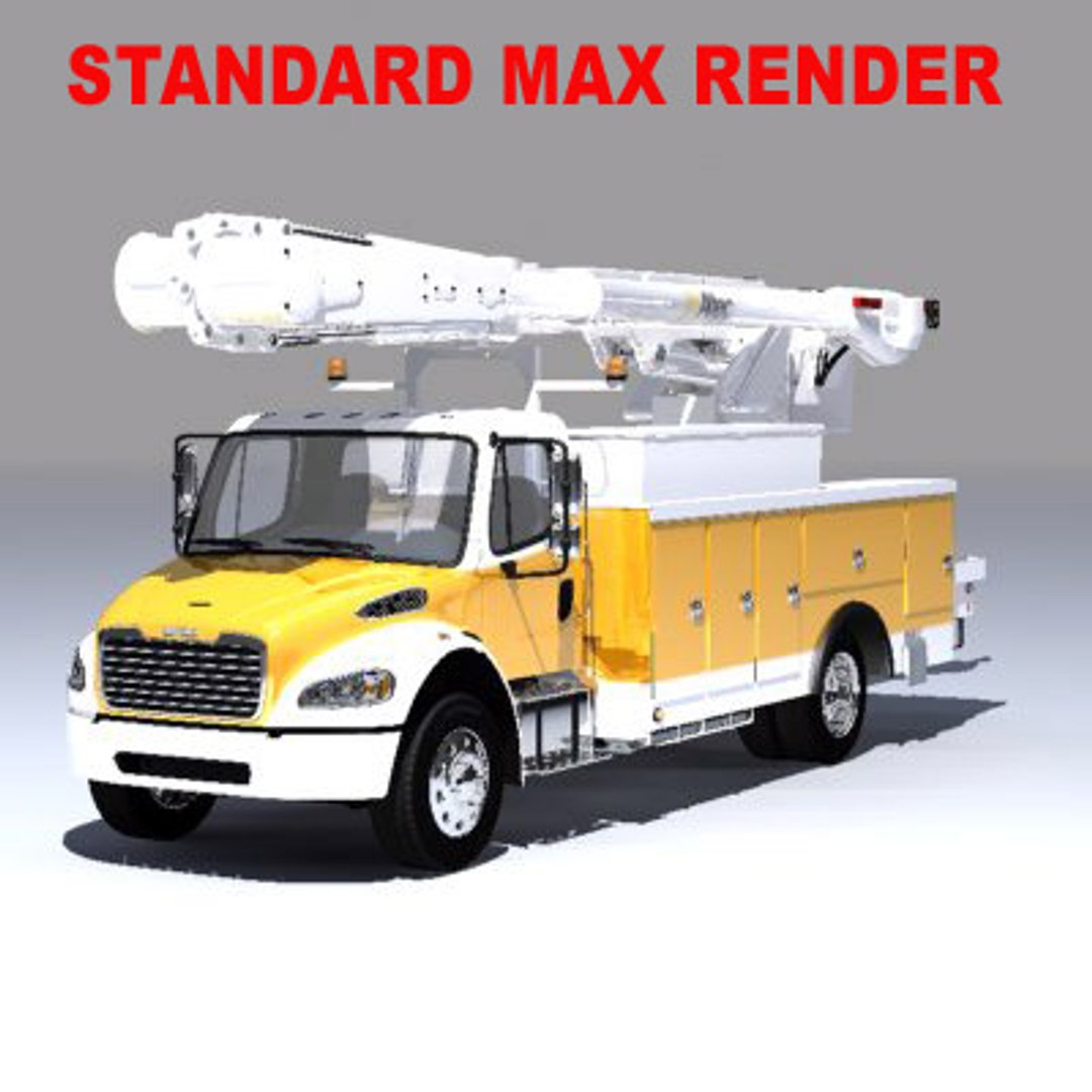Utility Bucket Truck 3d Model