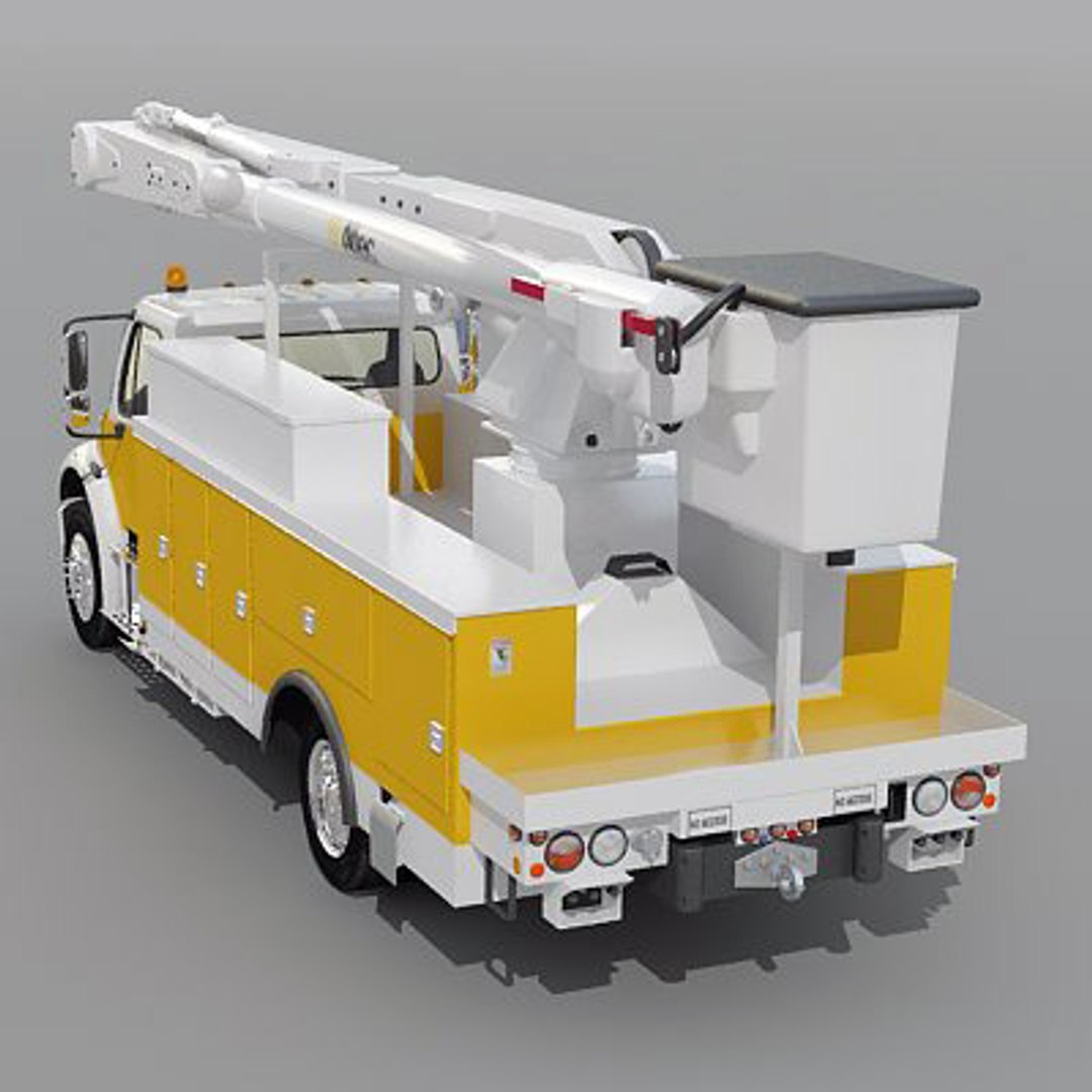 Utility Bucket Truck 3d Model