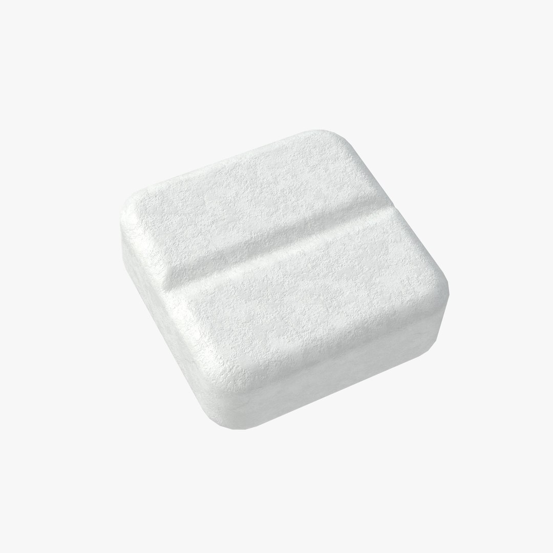 3D Model Set Of Square Shaped Pills With 4K PBR Tex And Color ...