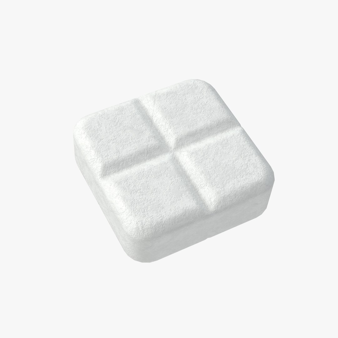 3D Model Set Of Square Shaped Pills With 4K PBR Tex And Color ...