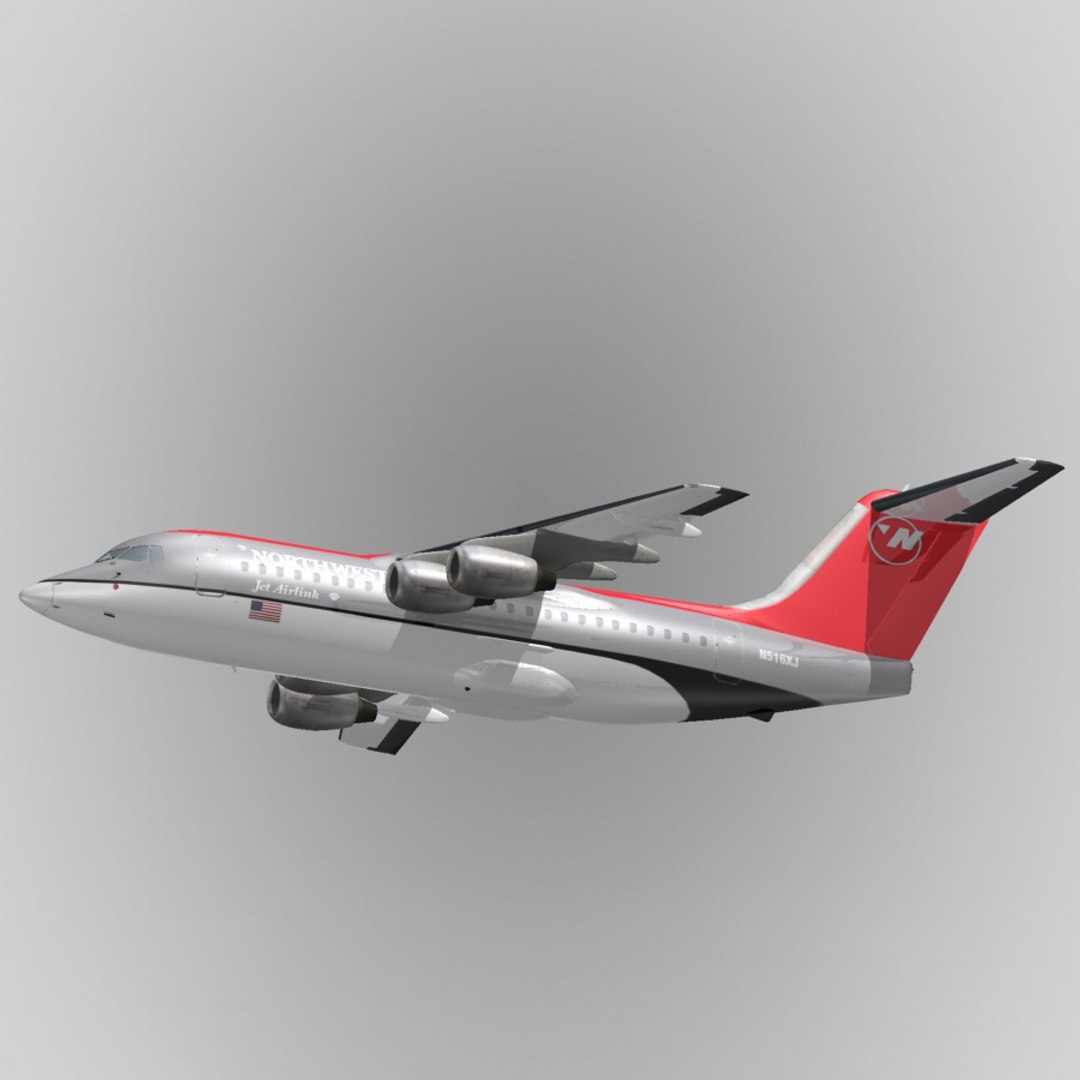 Bae 146 Avro Rj 3d Model
